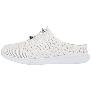 Propét Women's TravelBound Slide Sneaker, White Daisy, 6.5 XX-Wide
