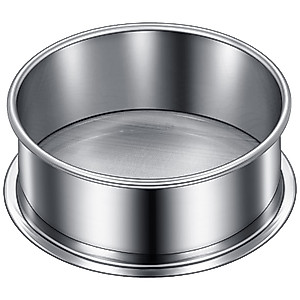 Youyole 200 Mesh Lab Sieves 10 x 4 cm Test Sieve 304 Stainless Steel Wire Cloth (0.074 mm) Aperture for Industrial Laboratory