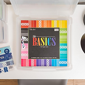 IRIS USA 5 Drawers Scrapbook Plastic Rolling Storage Cart with Organizer Top with Casters,Black