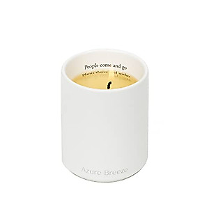 AZURE BREEZE Scented Candle, 45 Hours Burn, Candles Gifts for Women, Natural Soy Ceramic Jar Candle, Cedar & Fir