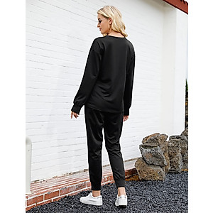 Bofell Two Piece Outfits for Women Fall Winter Clothes 2 Piece Lounge Sets 2024 M