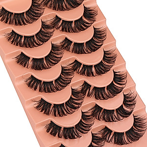 Lash Clusters False Eyelashes 18mm 5D Fluffy Faux Mink Lashes Extensions 56 Pcs DIY Wispy Volume Individual Lashes by TOOCHUNAG
