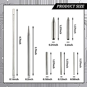 Hotop 7 Pieces Metal Model DIY Tool Sets Tab Edge Cylinder Cone Shape Bending Assist Tools Multi-functional Metal Model Bending kits for 3D Metal Jigsaw Puzzles Assembly