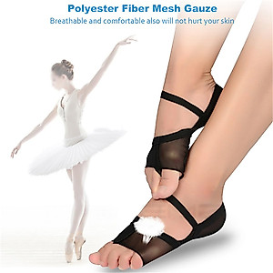 Dance Foot Thongs, Anti-Slip Ballet Dance Pointe Shoe Socks Protector Cushion, Professional Thong Toe Paws Grip Shoes Pads, Women Lyrical Shoes, Relief foot Pain for Yoga Ballet Pilates (XL, Skin)