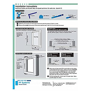 FF Systems | System F3 - Access Panel | Removable | Tile Application | 5/8" Drywall (12" X 12")
