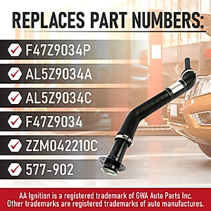 Gas Tank Fuel Filler Neck Hose - Compatible with Ford Ranger, Mazda B2300, B3000, B4000 1993-1997 Non-Flareside and Splash Model - Replaces F47Z9034P, AL5Z9034C, F47Z9034