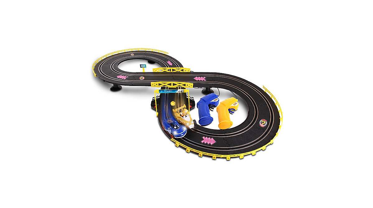 NKOK Sonic & Tails RC Slot Car Set - Race on Figure-8 Track