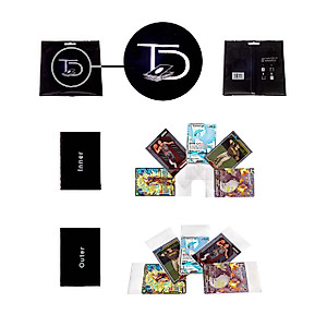 TopDeck TopLoader Binder Holds 200+ Toploaders Hard Cases | 9 Pocket Trading Cards Album | Long Term Storage Binder | Side Load Sleeves | Pokemon/MTG/Yugioh/TCG Folder|Trading & Sports Holder (Green)