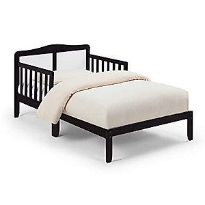 Olive & Opie Birdie Toddler Bed, Espresso/White