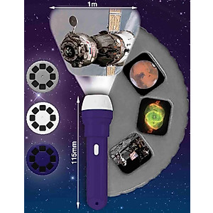Brainstorm Toys: Space Torch and Projector, Creates Clear, Precise Images up to One Metre Wide, Fun Project Doubles as Handy Torch Flashlight, STEM, For Ages 3 and up