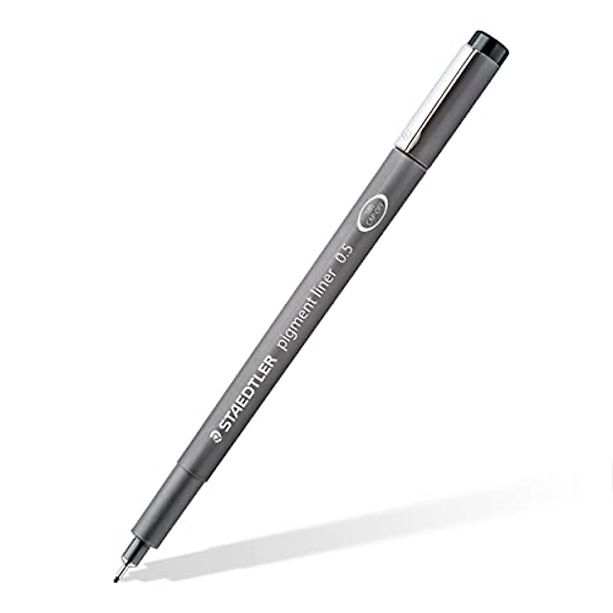 STAEDTLER Pigment Liner Fineliner Pens with Assorted Line Width - Black (Set of 8)