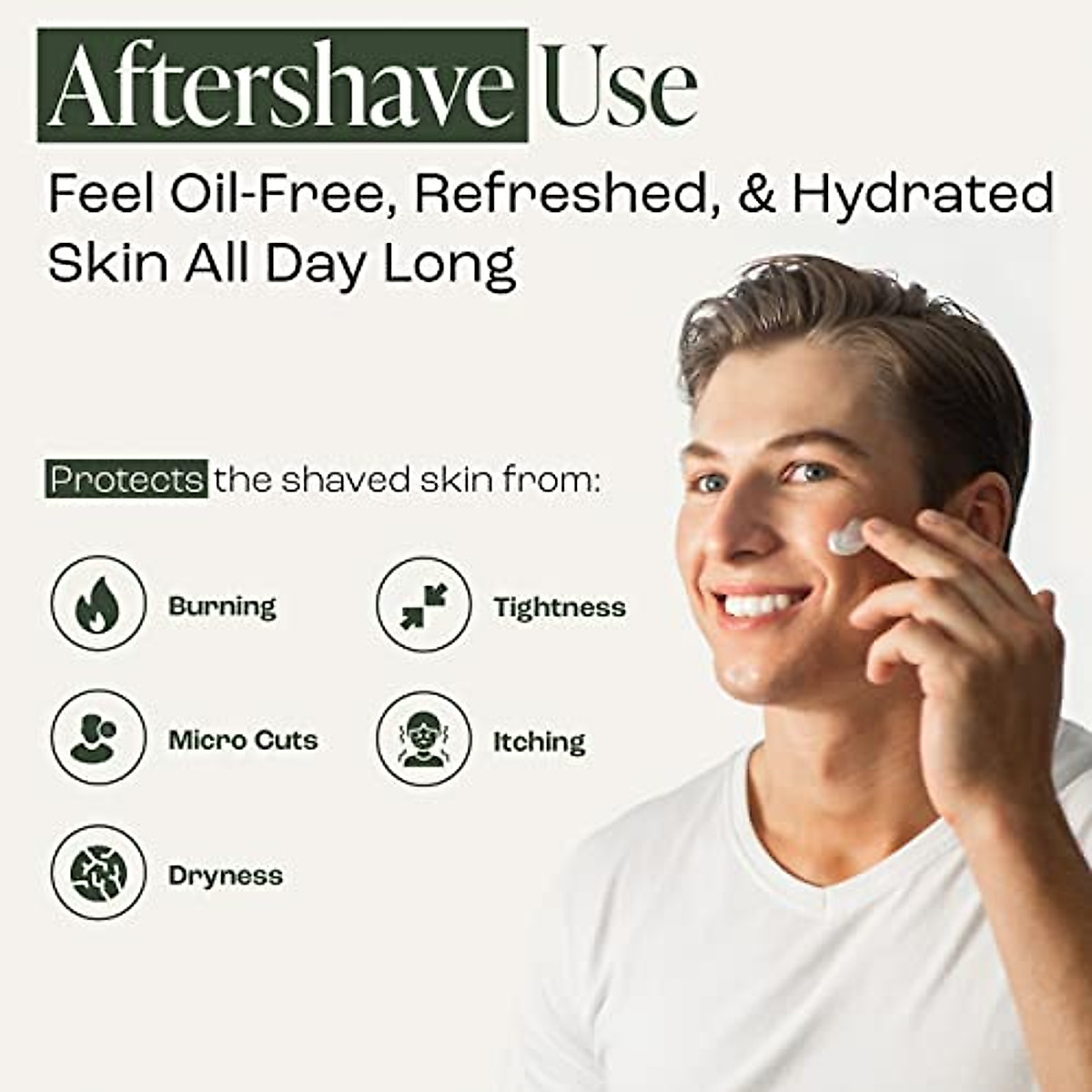 MODERN RITUAL Made in USA Daily 3-in-1 SPF 30 Face Moisturizer - Healing Aftershave - Face Sunscreen - Ultra-Hydrating Face Lotion - Anti-Aging Facial Moisturizer - 1 Fl oz