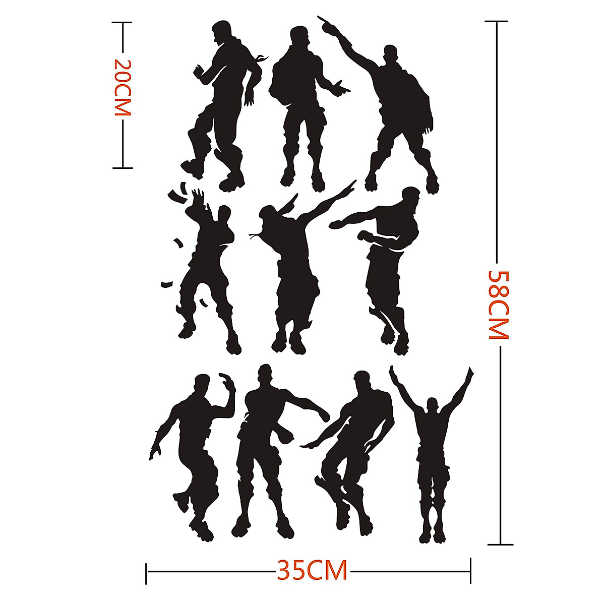 Game Wall Decal Wall Sticker Poster Dancing Decal Nursery Boys Room Wall Vinyl Decal Game Stickers(13.8" x 22.8")