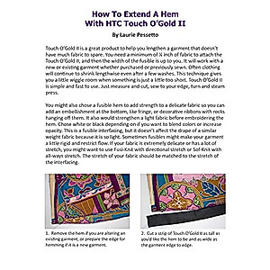 Superpunch Touch O’Gold II Interlining/Interfacing, HTC1850-2 Fusible Woven Iron On Interface Lightweight for Fine, Delicate Fabrics - 20''Wide, 100% Polyester, Sold in 2 Yard Package, (Black)