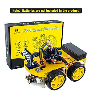 LAFVIN Smart Robot Car Kit Include Ultrasonic Sensor,R3 Board Compatible with Arduino IDE with Tutorial