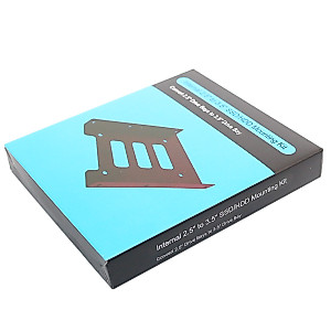 2.5 to 3.5 Hard Drive Adapter, SNANSHI SSD Mounting Bracket SSD HDD Metal Mounting Bracket 2.5 to 3.5 Adapter for PC SSD (Pack of 2)