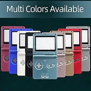 Ostent Full Housing Shell Case Cover Replacement for Nintendo GBA SP Gameboy Advance SP - Color Light Blue