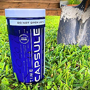 QPS Large Time Capsule to Bury for Kids - A Keepsake for Your Future Self - Airtight & Waterproof Underground Storage Container