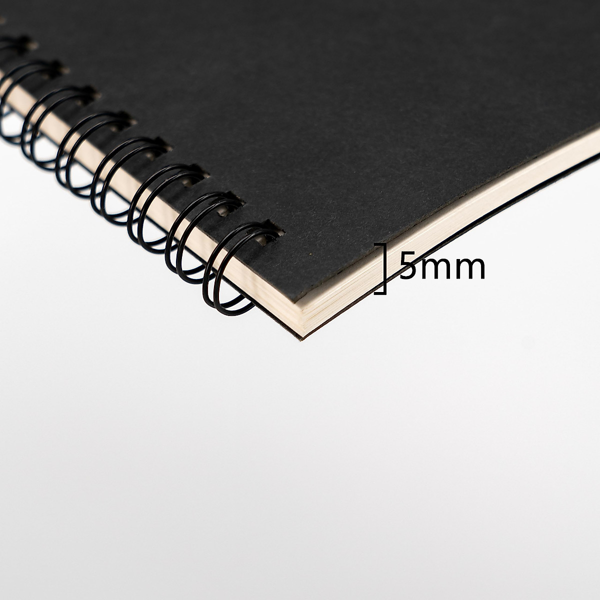 DSTELIN 10 inch x 7.5 inch, 100GSM, Blank Spiral Notebook, 4-Pack, Soft Cover, Sketch book, 50 Pages / 25 Sheets, (Black)