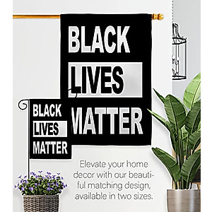 USA Made Black Lives Matter-Civil Rights Double-Sided Lawn Decoration Gift House Garden Yard Banner Revolution Movement Equality Social, Flag 13"x 18.5", Thick Fabric