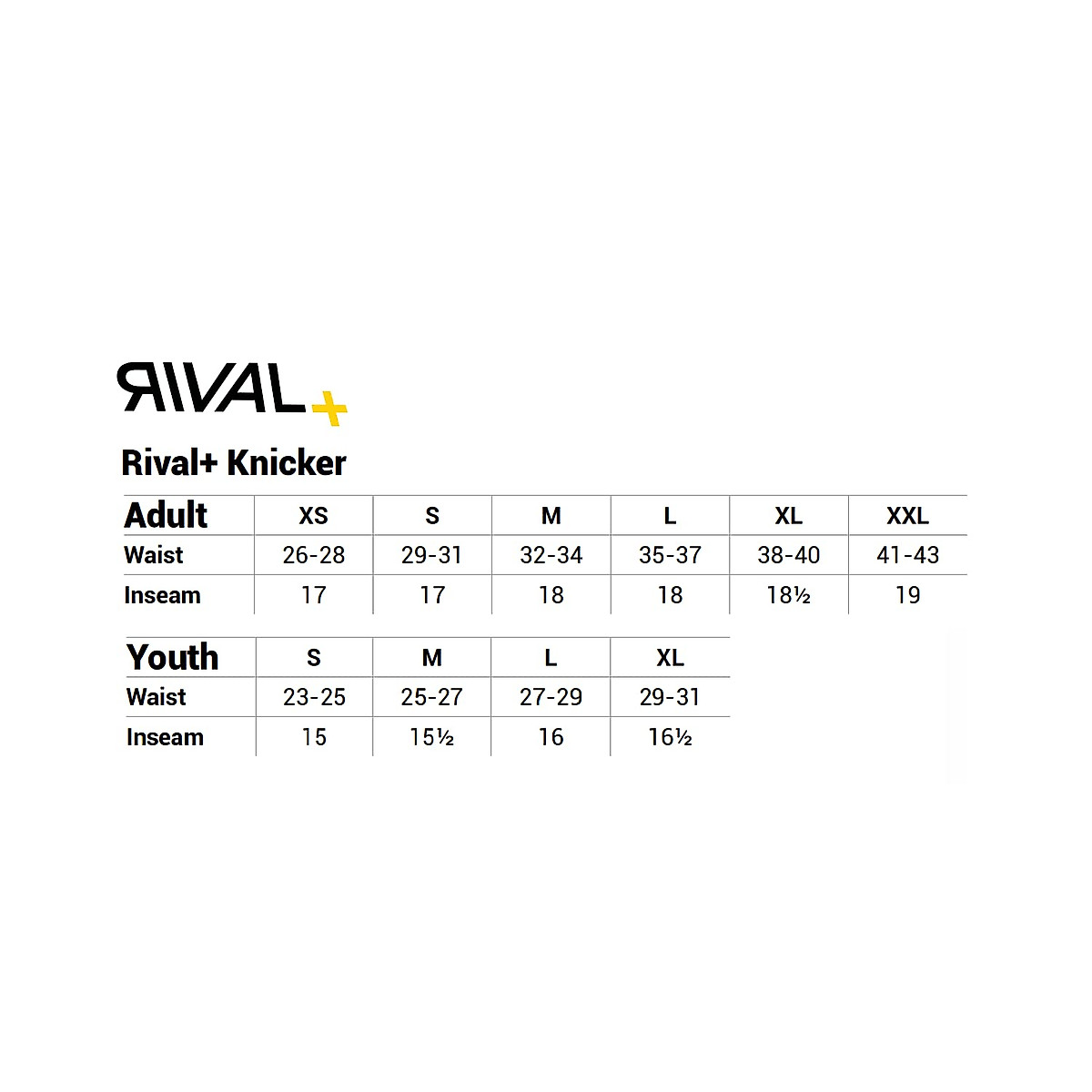 Easton | RIVAL+ Knicker Piped Baseball Pant | White/Black | Adult | Medium