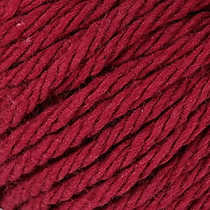 Lily Sugar 'N Cream The Original Solid Yarn, 2.5oz, Medium 4 Gauge, 100% Cotton - Wine - Machine Wash & Dry