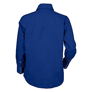 Flame Resistant FR Shirt - 100% C - Light Weight (Large, Royal Blue)