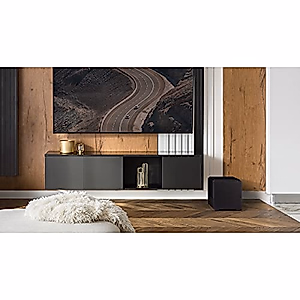 Definitive Technology Descend DN8 8" Subwoofer (2021 Model) - Digitally Optimized for Movies & Music, New 3XR Architecture, 500W Peak Class D Amplifier & (2) Pressure-Coupled 8" Bass Radiators, Black