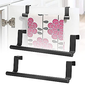 2pcs Over The Door Towel Racks 430 Stainless Steel Door Hanger Hooks for Home Hotel(23CM)