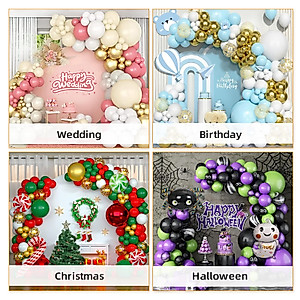 JINSENHUI 8FT & 5FT Gold Balloon Stand Kit, Free Bending Balloon Arch Column, Half Arch Balloon Stand with Base for Wedding, Birthday, Baby Shower, Graduation, and More