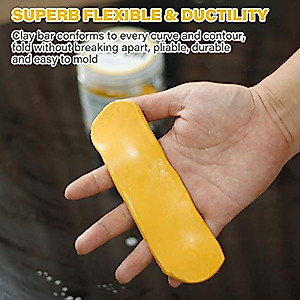 Car Clay Bar 4 Pack 400g, Premium Grade Clay Bars Detailing Magic Clay Bar Cleaner Auto Wash Bars with Washing and Adsorption Capacity for Car Wash Car Detailing Clean,RV, Bus,Glass Cleaning (4 Pack)