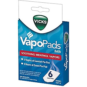 Vicks VapoPads Waterless Vaporizer Scent Pads - 6 Count (Pack of 1 )