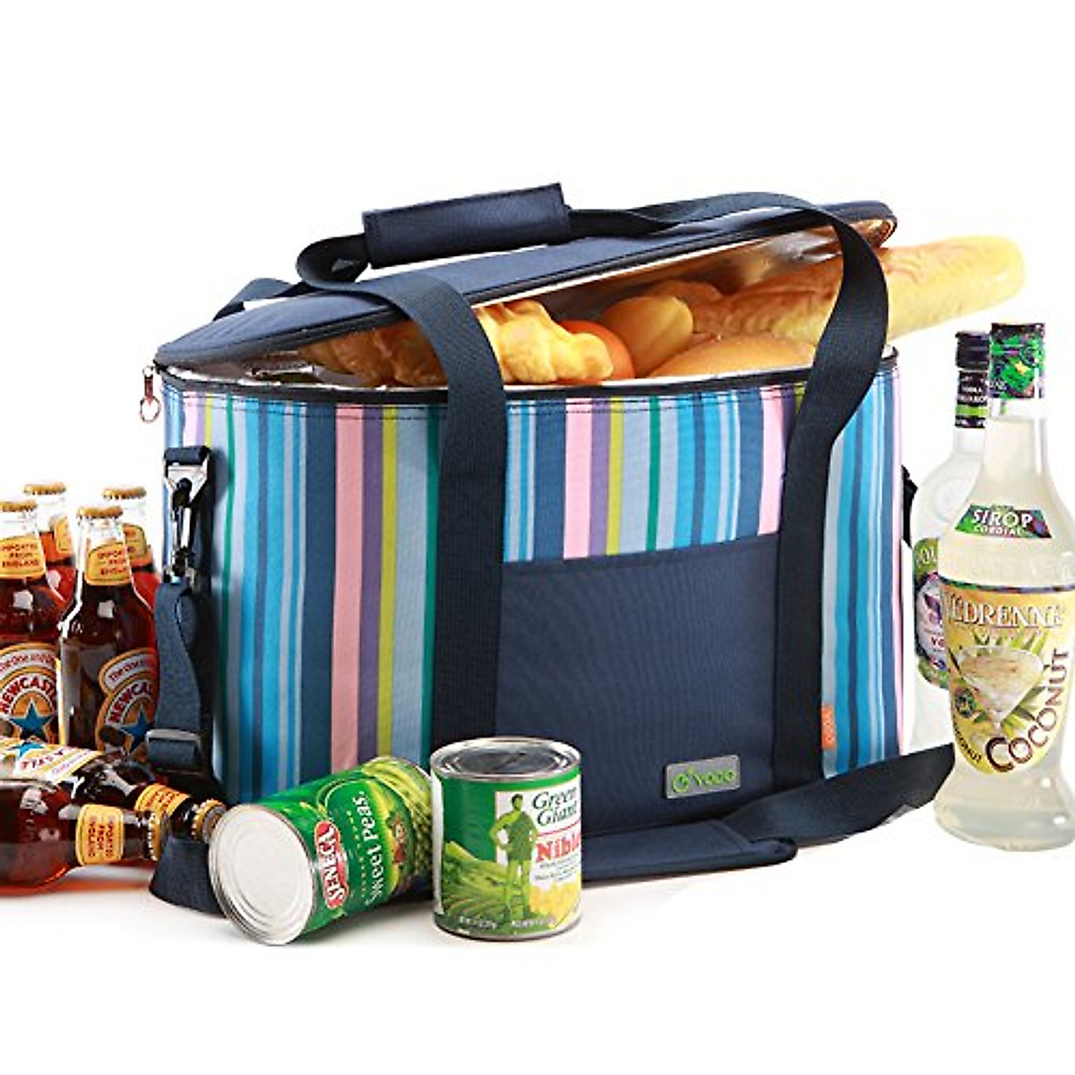Yodo 25L Collapsible Soft Cooler Bag - Family Size Roomy for Reunion, Party, Beach, Picnics, Sporting Music Events, Everyday Meals to Work