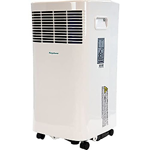 Keystone 5,000 BTU Portable Air Conditioner, Cools Rooms Up to 200 Sq. Ft., with Remote Control, LED Display, 24H Timer, Dehumidifer, Wheels, and 3-Speeds