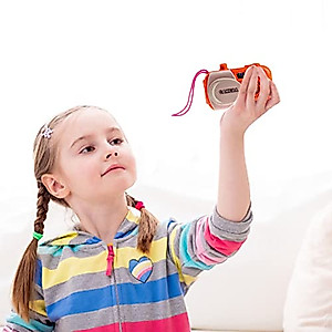 Children's Camera Projection Camera Kids Animal Projection Patterns Simulation Digital Camera Children Educational Learning Study Christmas Birthday Gifts Small (Yellow,Pink,Orange, One Size)