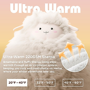 Bedsure Wearable Blanket Hoodie Women - Long Sherpa Warm Cozy Hooded Blanket Sweatshirt for Adult Gifts for Women Men, Standard, Charcoal