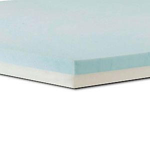 Independent Furniture Supply Co. 4" Gel Memory Foam Combo Bed Topper King Memory Foam Blue-White