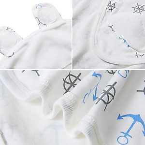 Ourcan Baby Swaddle Blankets for Boy Girl 0-3 Months 3-6 Months, Newborn Swaddle Adjustable Infant Wraps 3-Pack, 100% Combed Cotton, Large Size