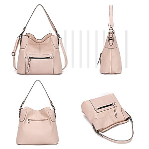 Purses for Women Shoulder Handbag Large Hobo Bags, Beige