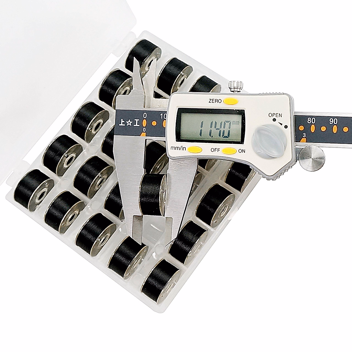 New brothread 25pcs Black 70D/2 (60WT) Prewound Bobbin Thread Plastic Size A SA156 for Embroidery and Sewing Machines DIY Embroidery Thread Sewing Thread