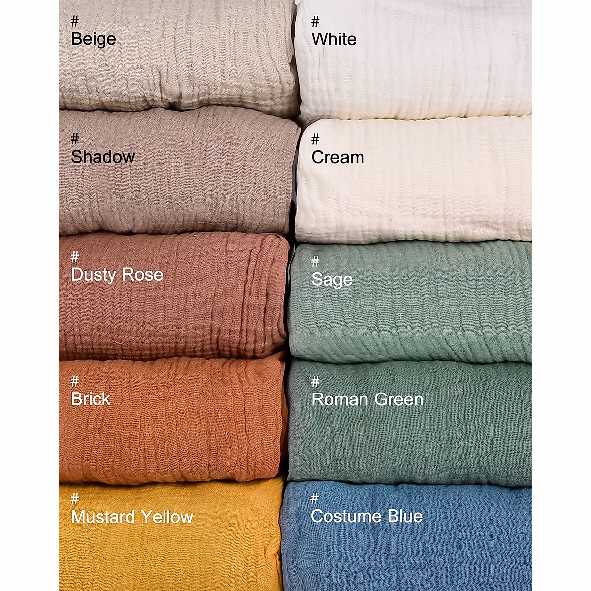 Crib Sheets for Boys Girl, Fitted Baby Toddler Bed Sheets 28" x 52", Neutral Muslin Cotton Crib Mattress Bedding Soft and Breathable Comfort(Pale Yellow)