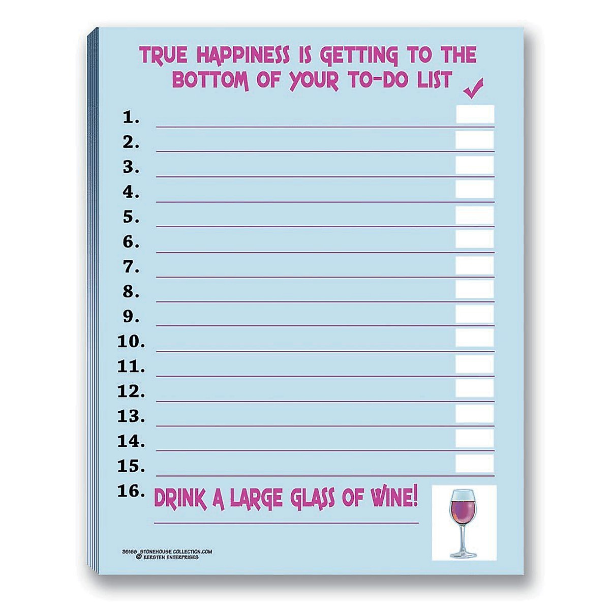 Stonehouse Collection Funny To Do Lists Note Pad Assorted Pack | 4 Funny ToDo List Pads | USA Made