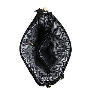 Isabelle Functional Multi Pocket Crossbody Bag (BLACK)