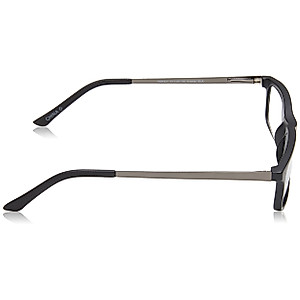 Foster Grant mens Kramer E.readersÂ™ Glasses Reading Glasses, Matte Black/Transparent, 51 mm US