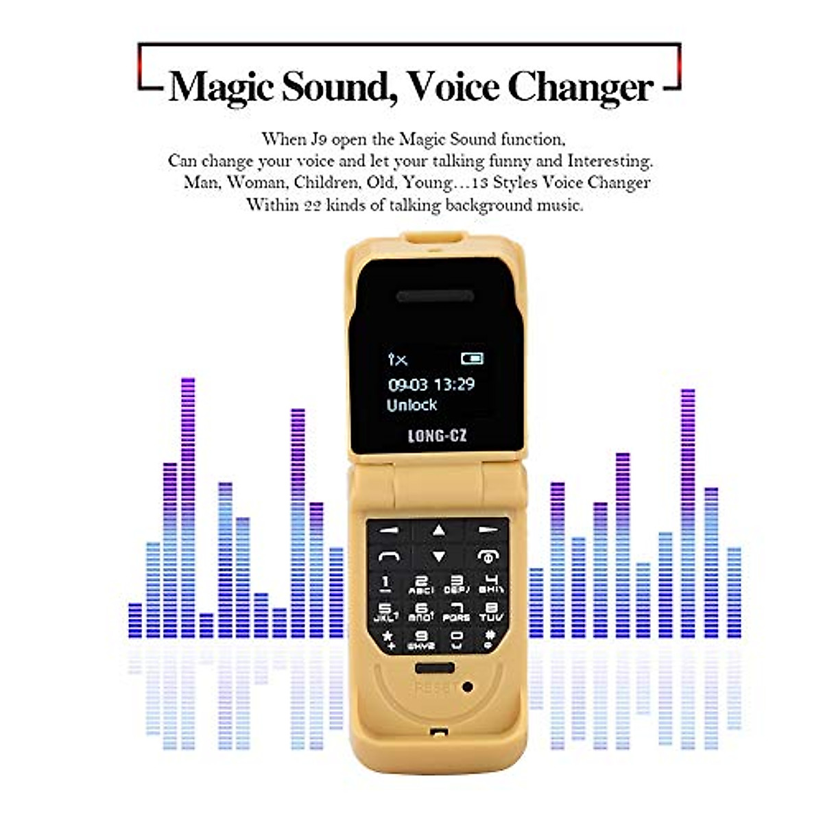 Flip Phone Unlocked, Mini Flip Cell Phone with Charging Cable Multifunctional Keypad Flip Smartphone, Backup Phone Best for Kids