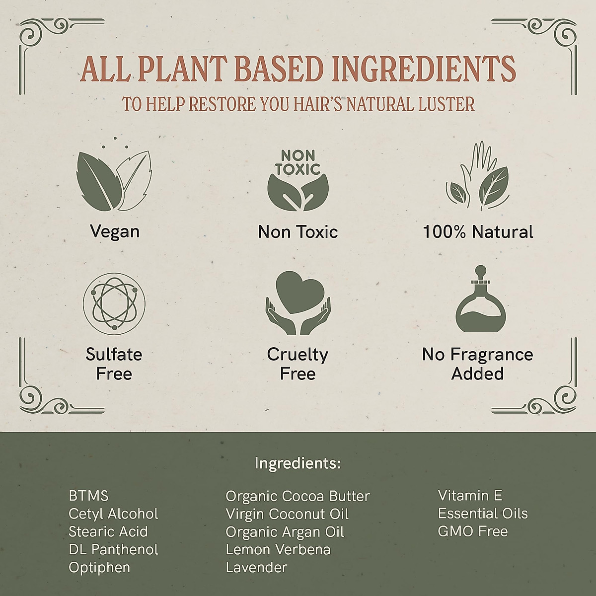 J·R·LIGGETT'S Hair Conditioner Bar - Natural Dry Bar For Natural Curly Hair - Plant Based Ingredients-Zero Waste, Sulfate & Cruelty-Free - Conditioner - 1.75 Ounces