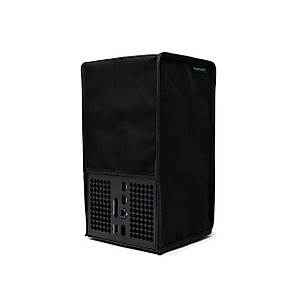Dust Cover for XBox Series X by Foamy Lizard – THE ORIGINAL MADE IN U.S.A. TexoShield premium ultra fine soft velvet lining nylon dust guard with back cable port (Vertical)