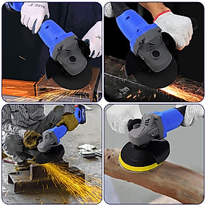 4-1/2 Inch Cordless Angle Grinder, 21V Brushless Angle Grinder Tool Kit with 6.0Ah Lithium-Ion Battery & Charger, 10000 RPM Mini Angle Grinder Cordless for Cutting, Grinding, Polishing