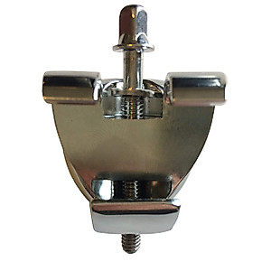 Cowbell Mount Bracket - Tom Hoop Clamp for Cowbell, Jam Block, Tambourine, Splash Cymbal