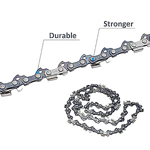 2Packs 14-Inch Chainsaw Chain Replacement for Portland Harbor Freight 64497 64498 3/8" LP 050" 52DL